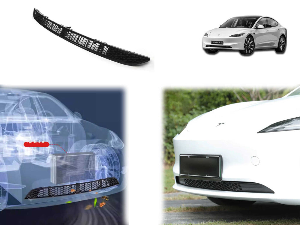 Tesla Model 3 (2024 Highland) : Écran anti-insectes avant, panneau de