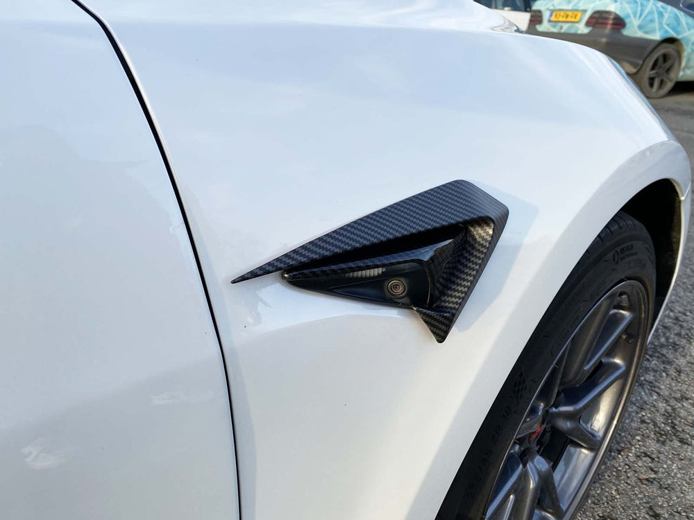 All Tesla Models: Side Fender Vent Camera Trim Spoiler