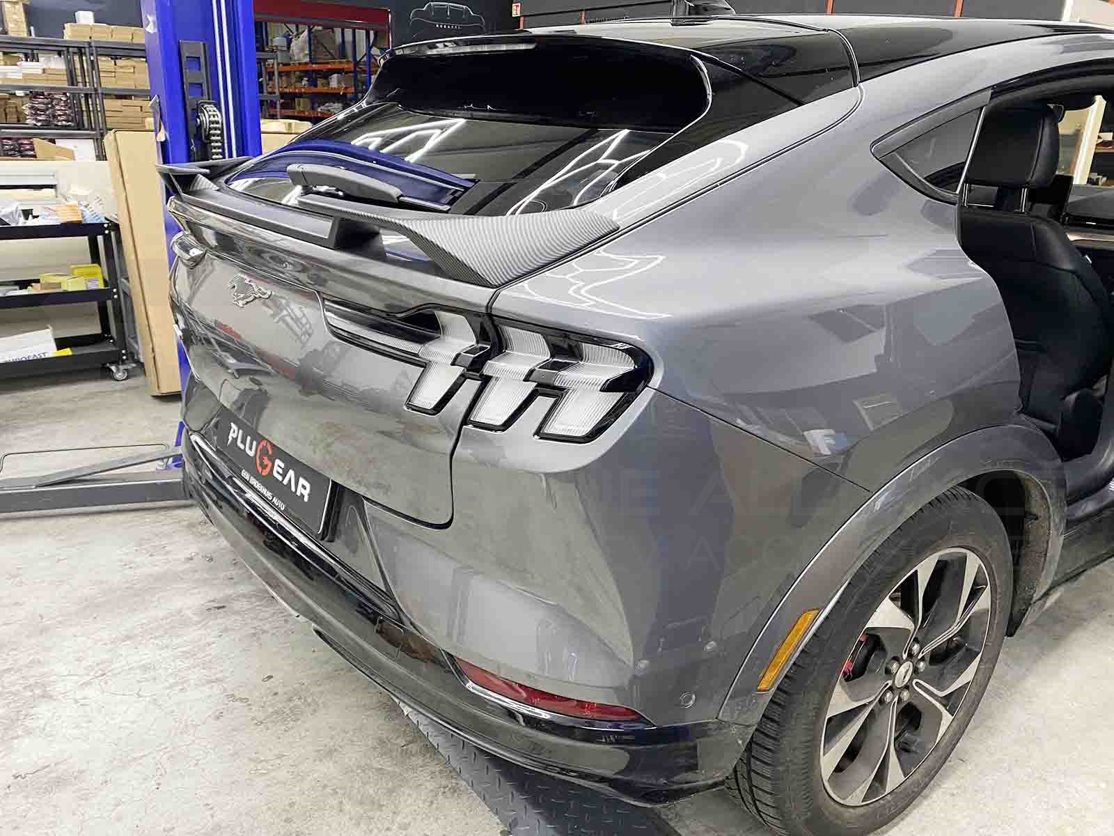 Ford Mustang Mach-e: Tail Spoiler - GT Version (ABS + Coating) - Torque ...