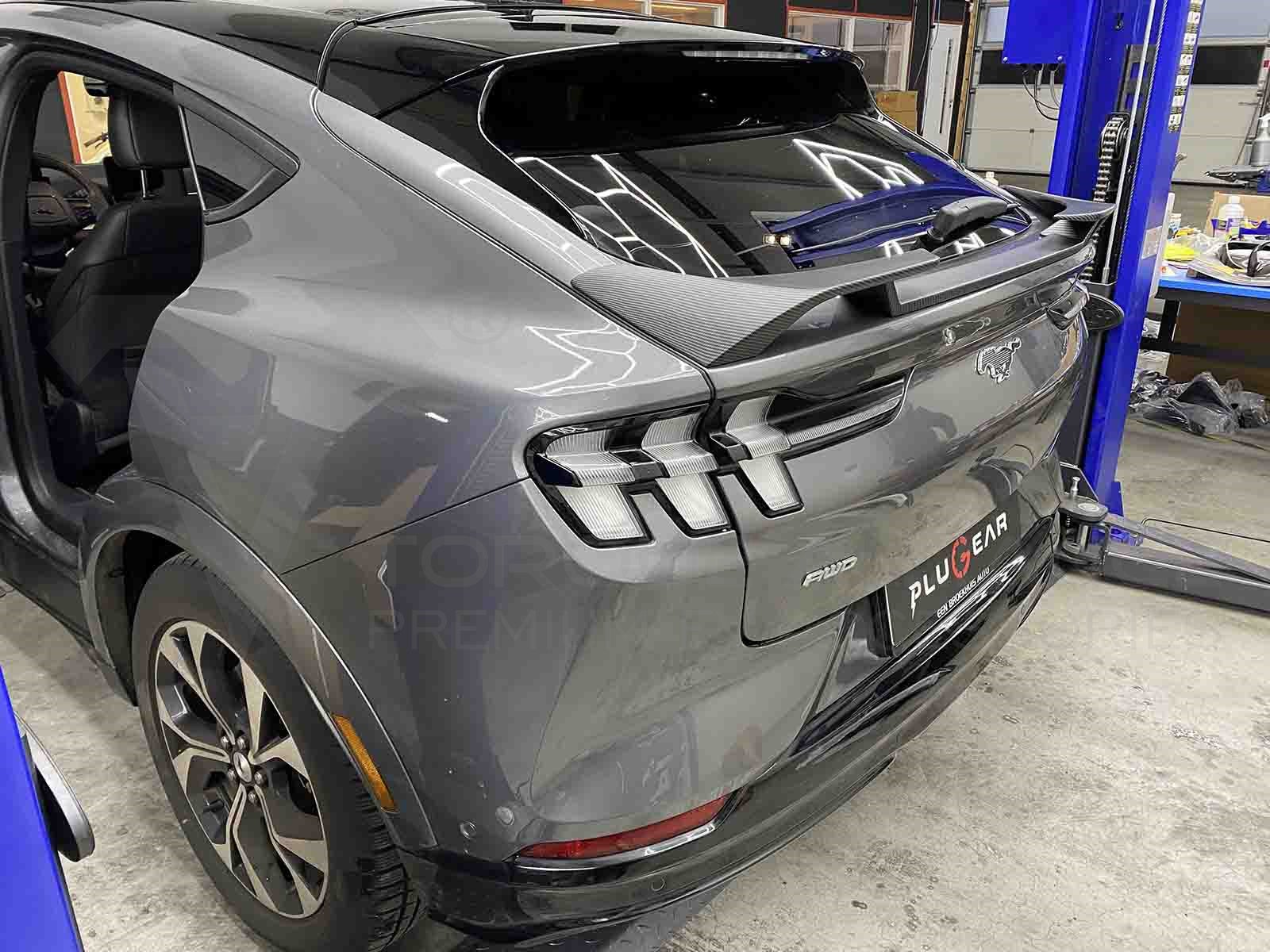 Ford Mustang Mach-e: Tail Spoiler - GT Version (ABS + Coating) - Torque ...