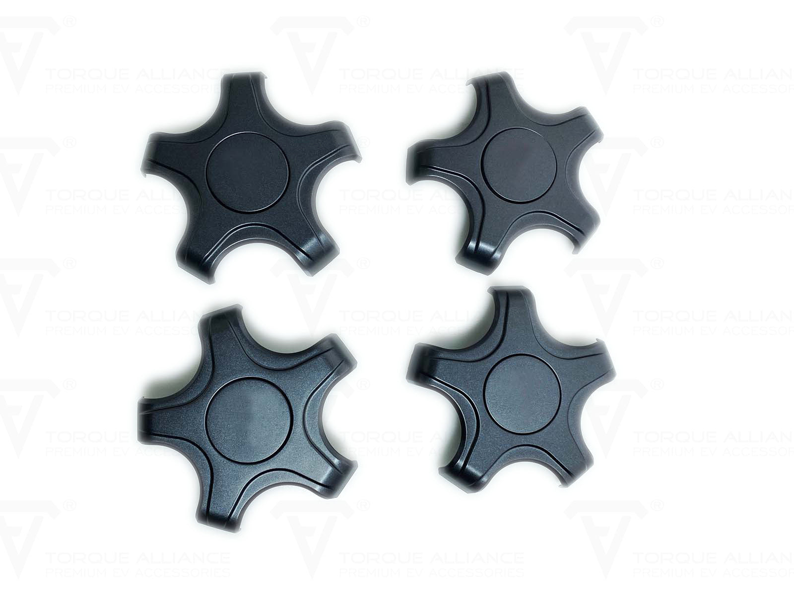 Pentagram Hub Caps (4 pcs) - Tesla model 3 - Torque Alliance