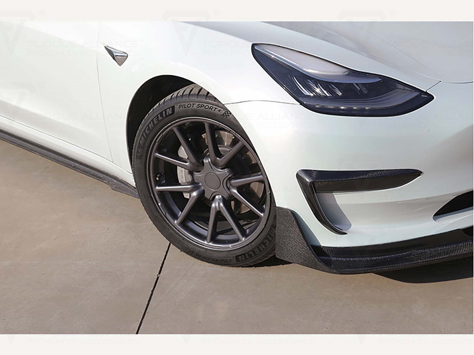 Pentagram Hub Caps (4 pcs) - Tesla model 3 - Torque Alliance