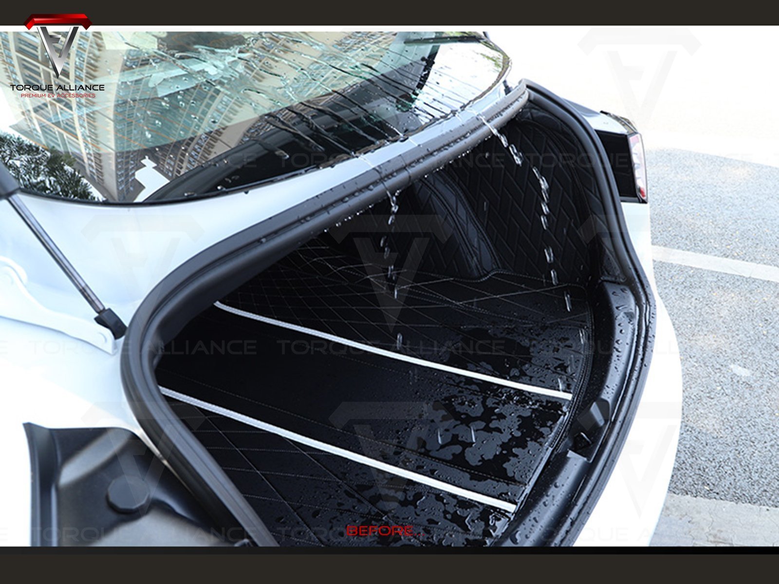 Anti-Rain Back Window Spoiler - for Tesla model 3 - Torque Alliance