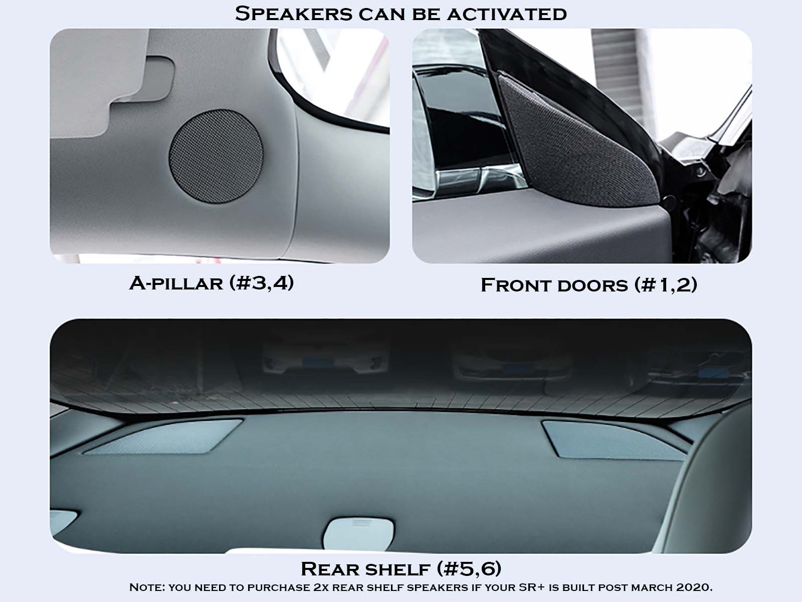 Model 3: Audio Speaker Activation Kit for Standard Range (SR+) - Torque ...