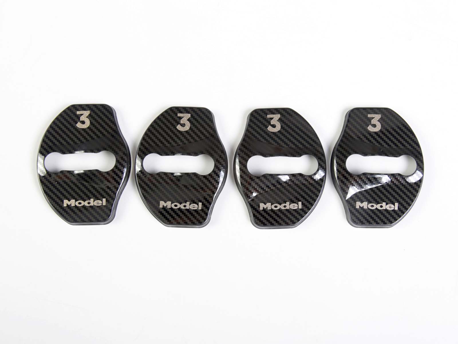 Door Lock Latch Caps (4pcs) - for Tesla model 3 - Torque Alliance