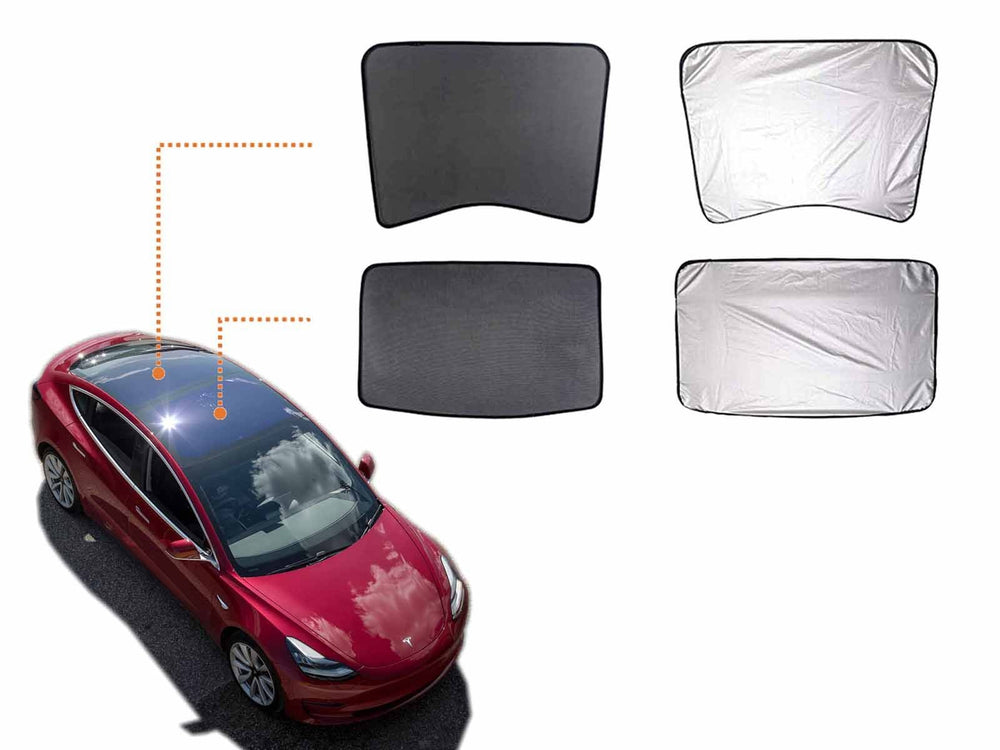 Tesla Model 3: Double-layer Sunscreen for Solar Roof