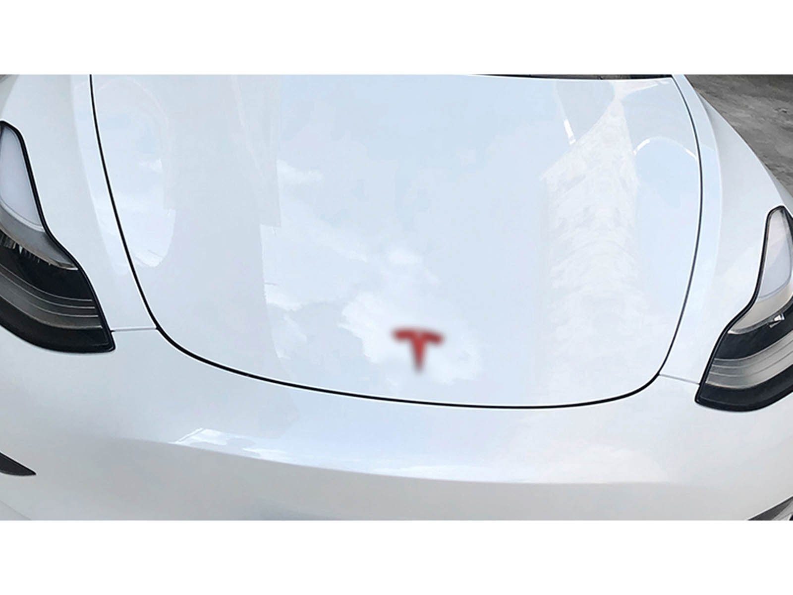Tesla Model 3: Logo Upgrade Emblem Decals (3 pcs, ABS shell)