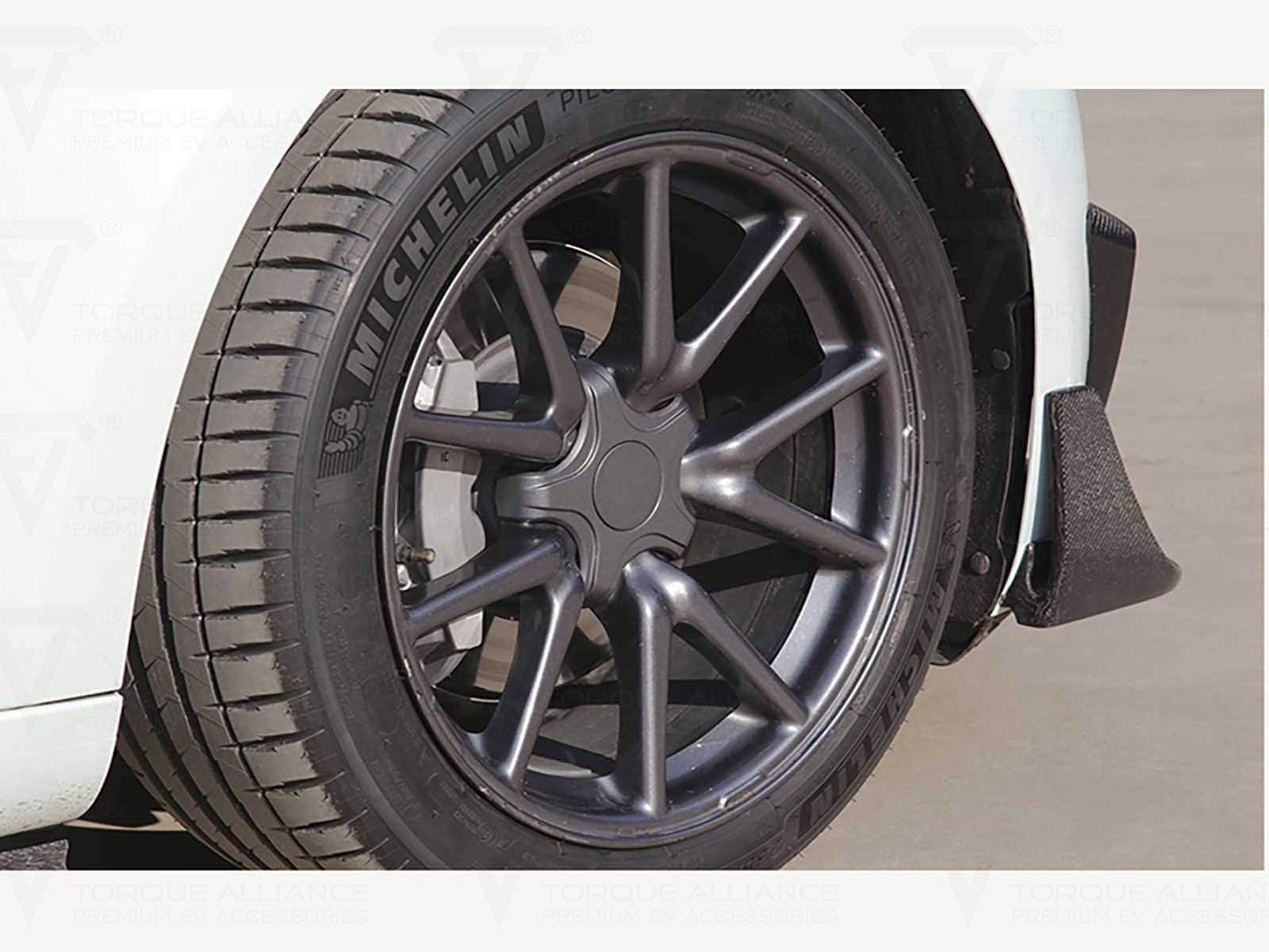 Pentagram Hub Caps (4 pcs) - Tesla model 3 - Torque Alliance