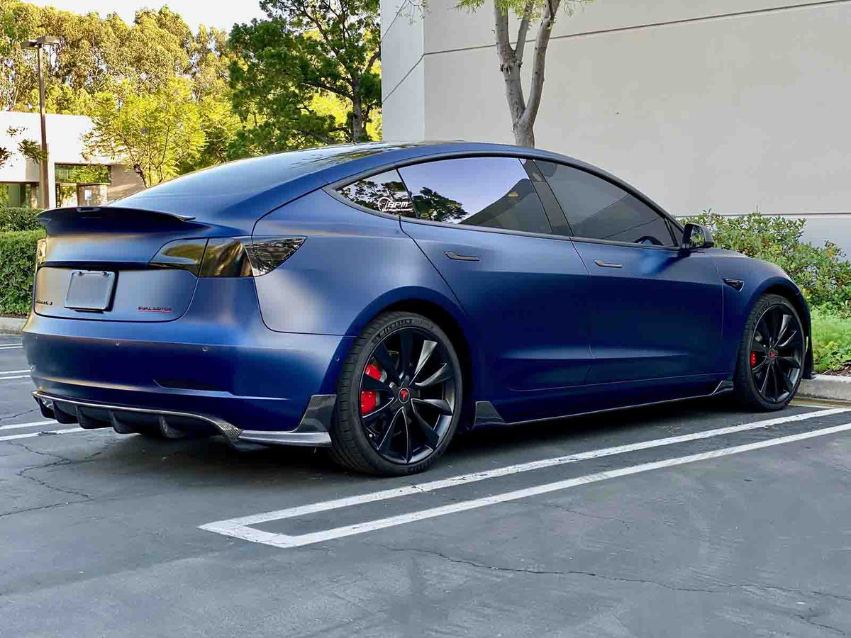 Tesla Model 3: Bolt-on Body Kit - RZ Style (Genuine Carbon Fiber Colle