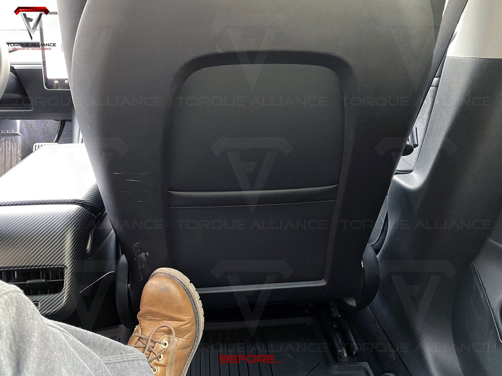 Seat Back Anti Kick Protector (2 pcs) - Tesla model 3 - Torque Alliance