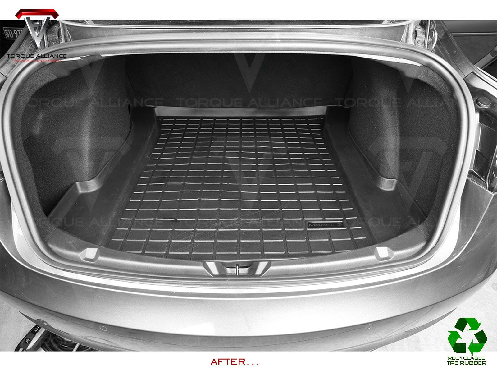 Model 3: Trunk Mat (Premium Recyclable Rubber) - Torque Alliance