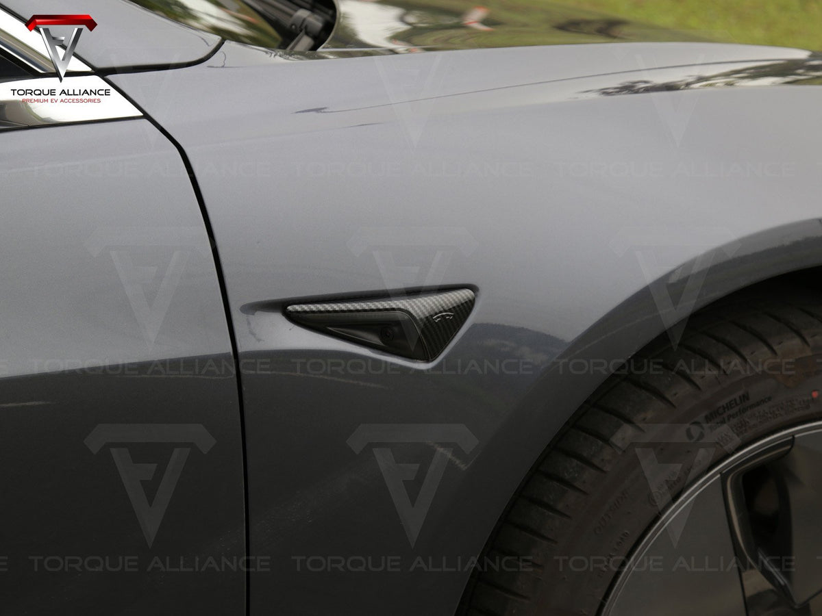 Model 3/S/X/Y: Side Fender Vent Camera Trim (2pc) - Torque Alliance
