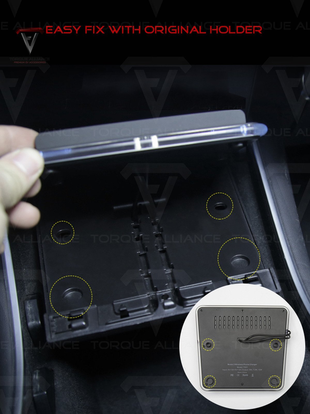 Model 3/Y: Gen. 2 Wireless Mobile Quick Charging Pad (CE, FCC, RoHS ce ...