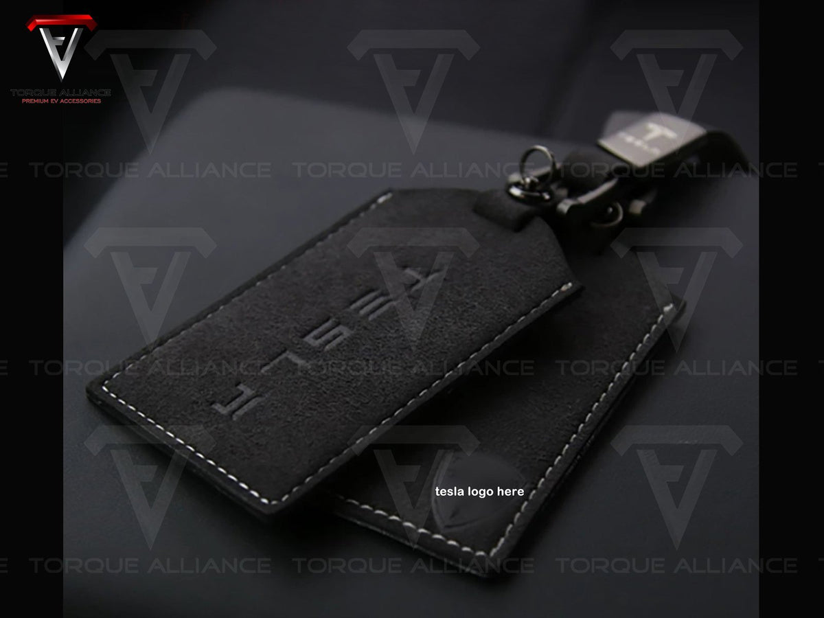Leather Key Card Holder for Tesla Model 3/Y - Torque Alliance