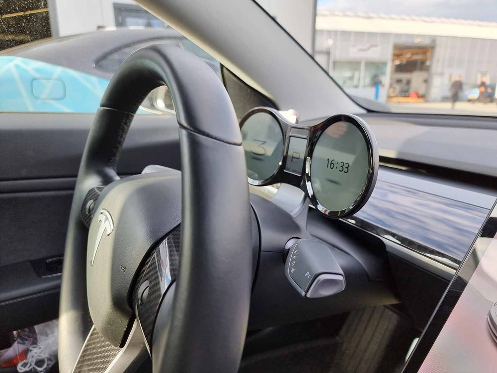 Tesla Model 3 and Model Y: LCD Dashboard Display: HUD