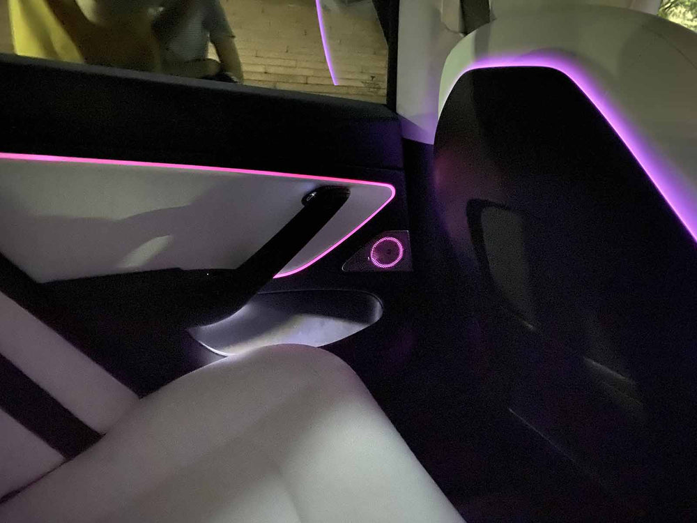 Tesla Model 3 and Model Y: Middle Console Ambient LED package