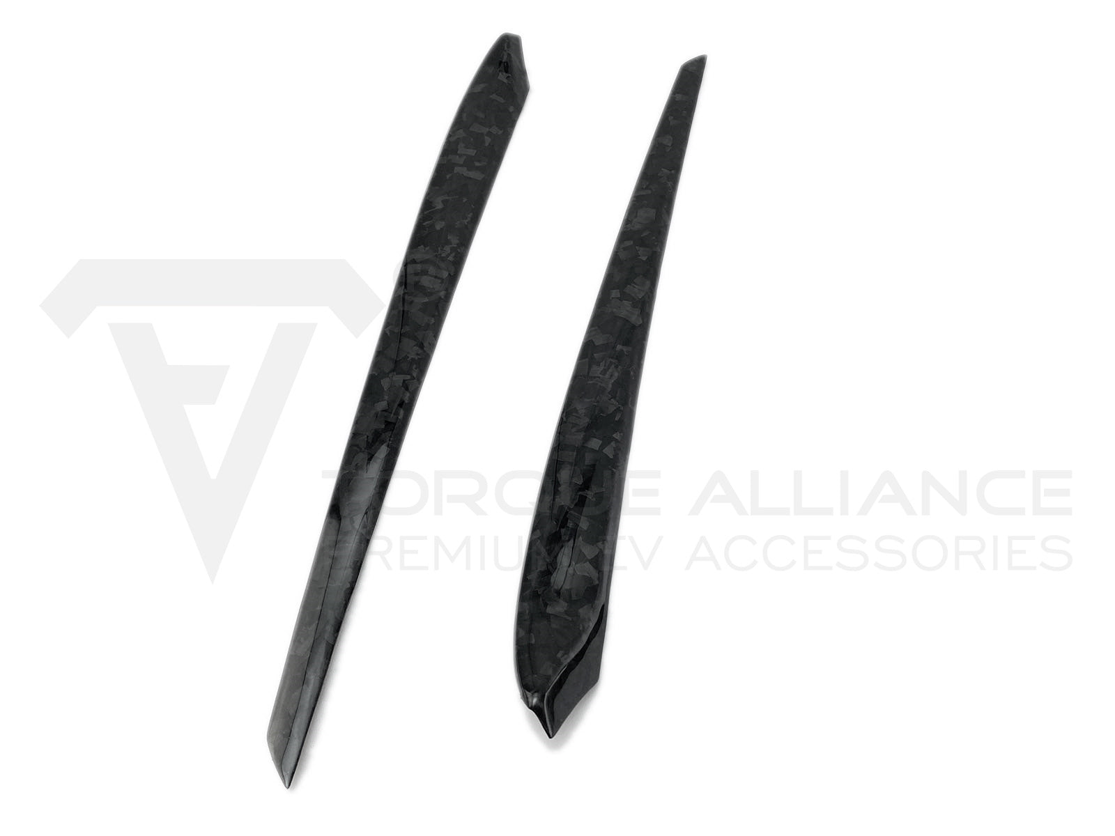 Model 3&Y:Genuine Carbon Fiber Door Panel Insert, Door Panel Trim ...