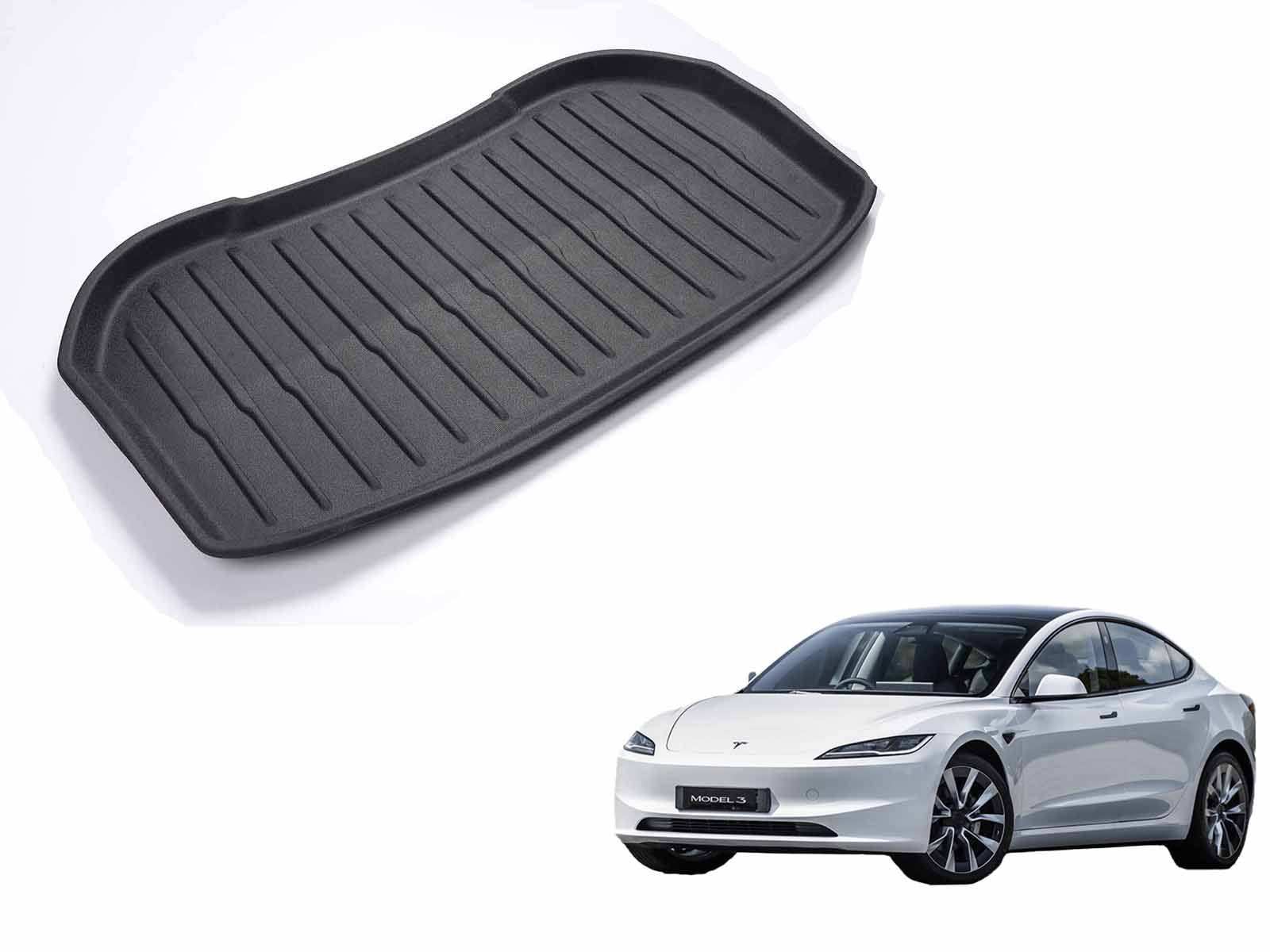 Tesla Model 3 (2024 Highland): Frunk Mat (Premium Recyclable Rubber ...