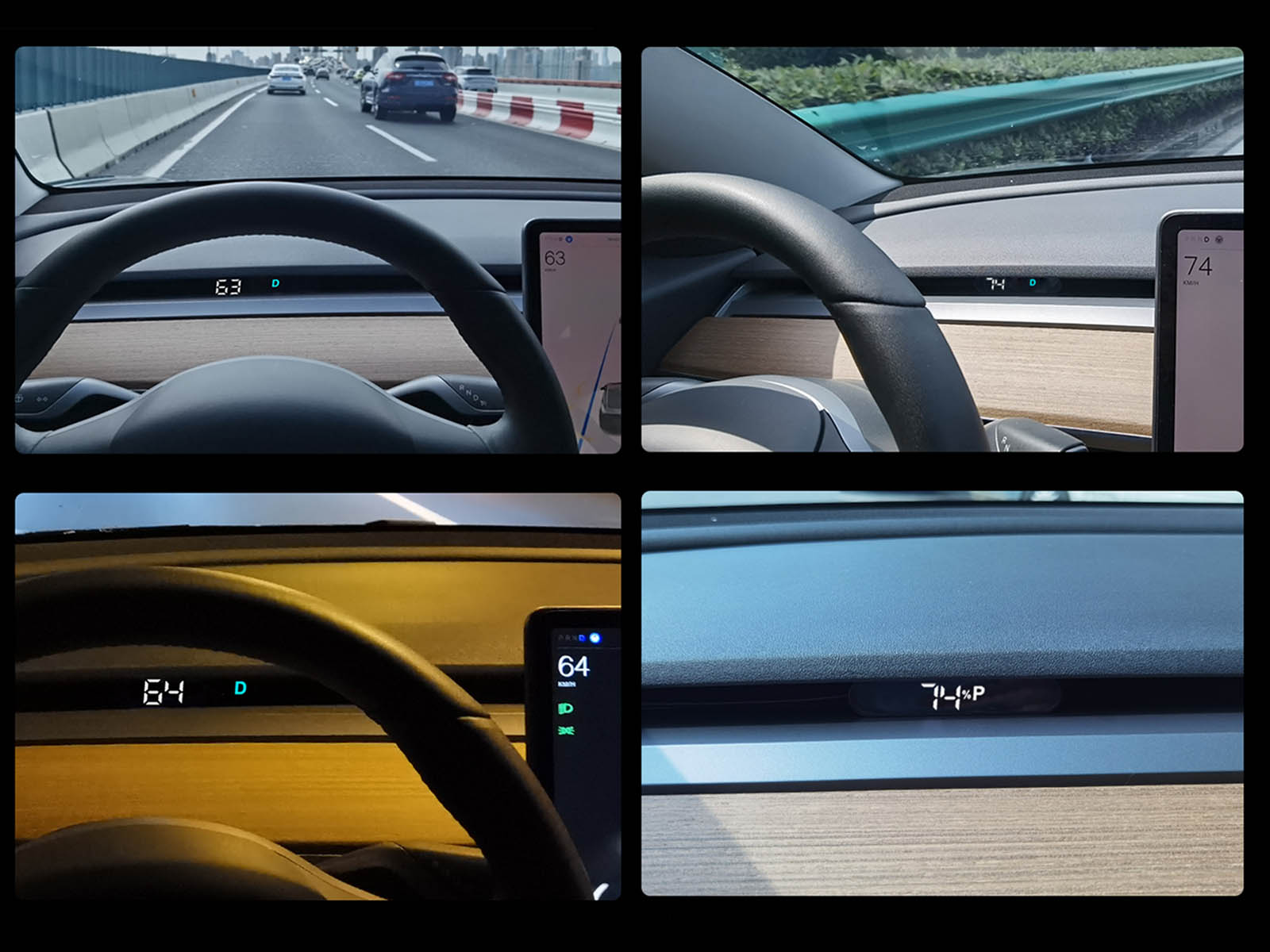 Tesla Model 3 and Model Y: Retrofit Stealth/ Hidden Dashboard HUD (Hea ...