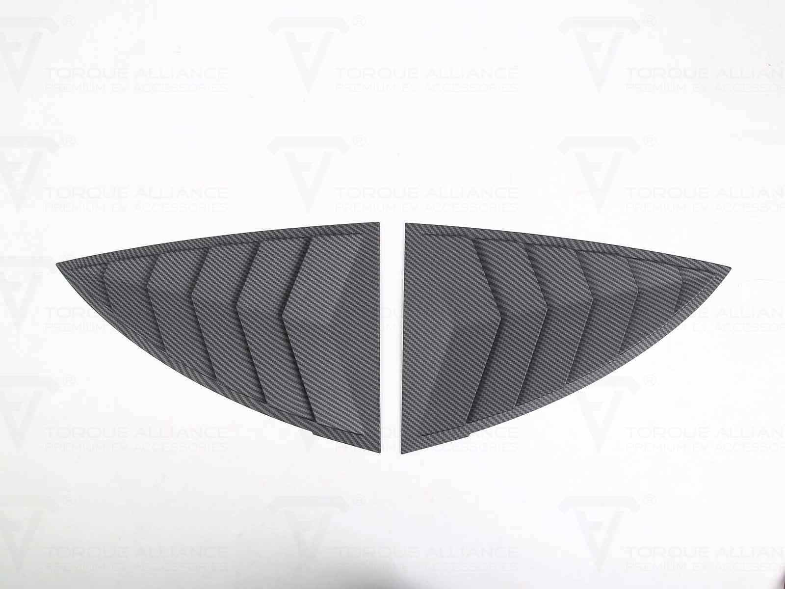 Tesla Model Y: C-pillar Window Cover Trim Set (ABS, 2 pcs) - Torque ...