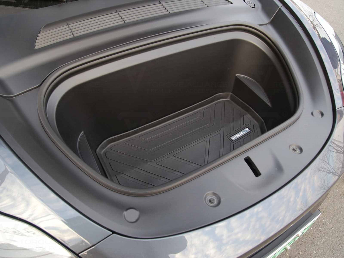 Tesla Model Y: Frunk Mat (Premium Recyclable Rubber) - Torque Alliance