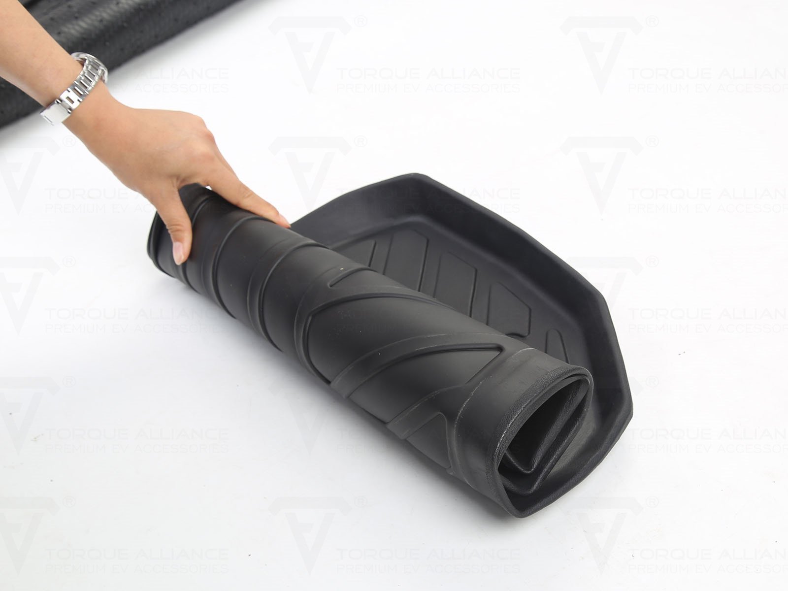 Tesla Model Y: Frunk Mat (Premium Recyclable Rubber) - Torque Alliance