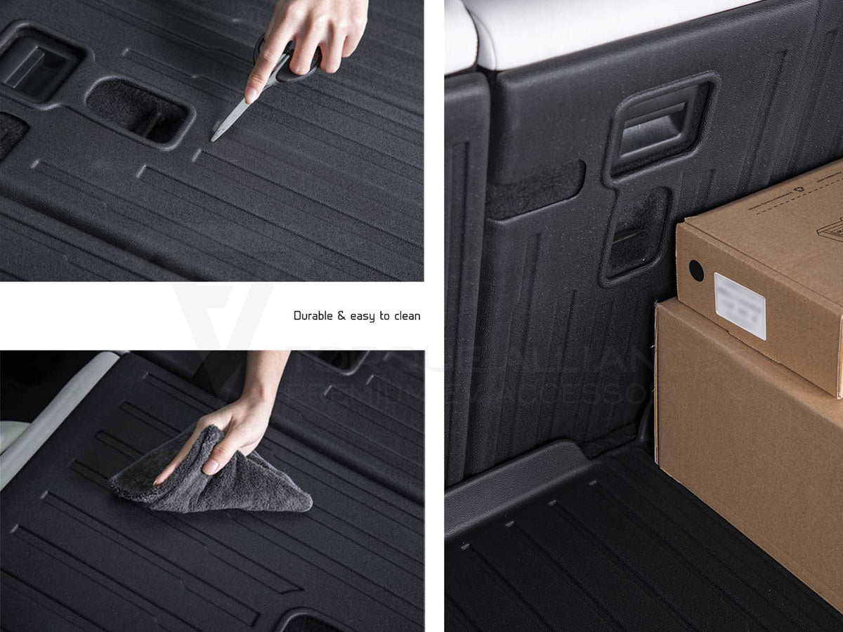 Tesla Model Y: Seat Back Protector Mats,Guard Boot Liner (3 pcs ...