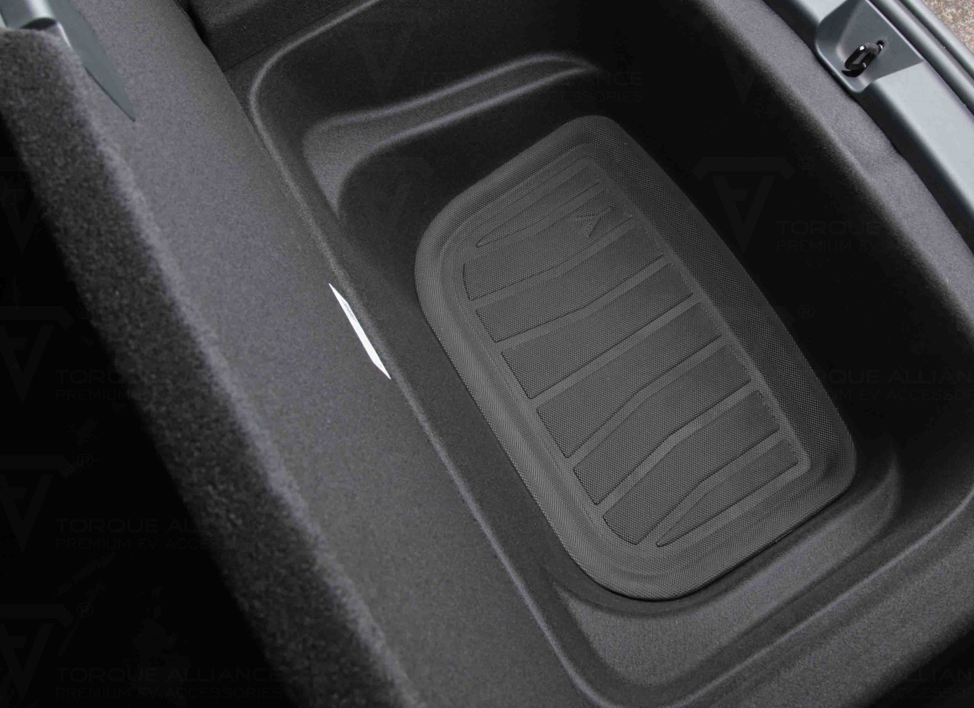 Tesla Model Y: Trunk Lower Compartment Mat (3D-TPR Rubber)
