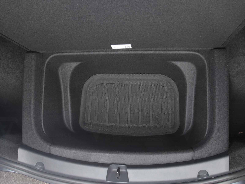 Tesla Model Y: Trunk Lower Compartment Mat (3D-TPR Rubber)