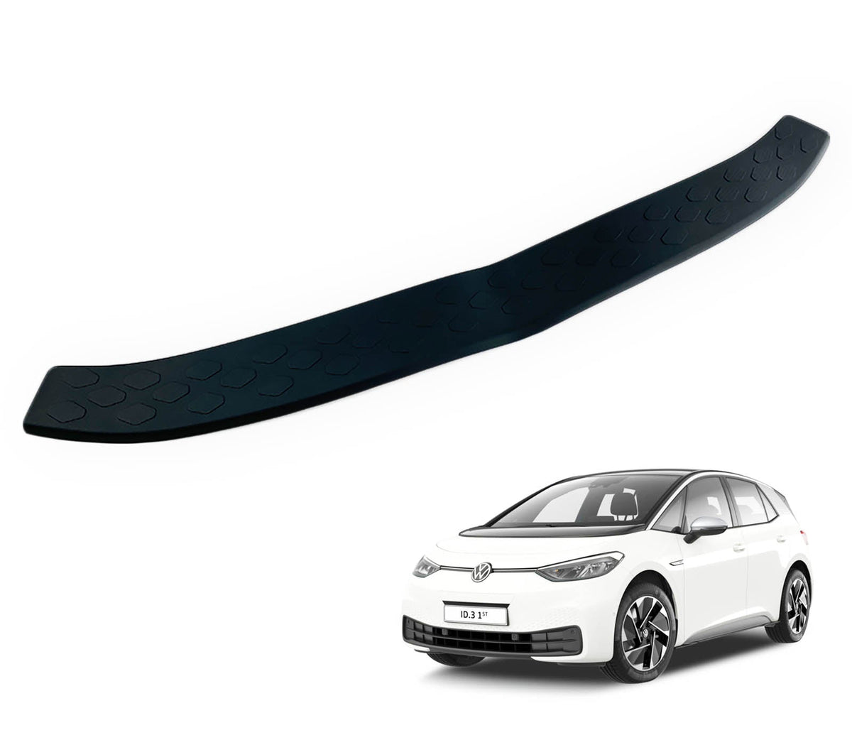 V W ID.3: Trunk Sill Protector, Cargo Sill Guard (TPE premium rubber ...