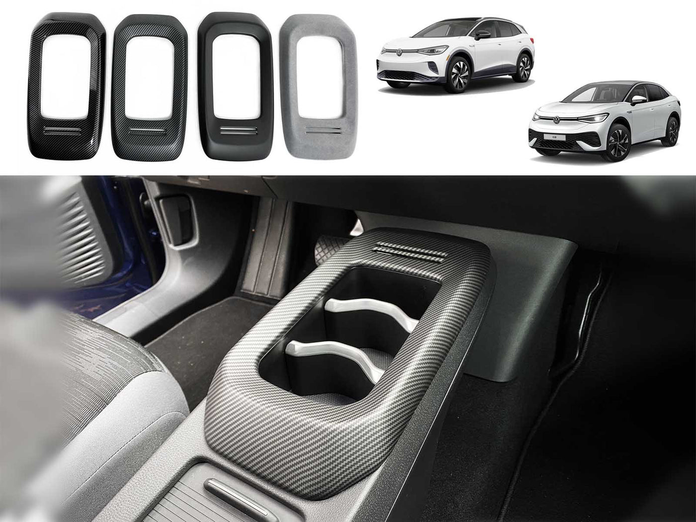 VW ID 4, VW ID.5: Center Console Cover, Middle Console Decal Trim